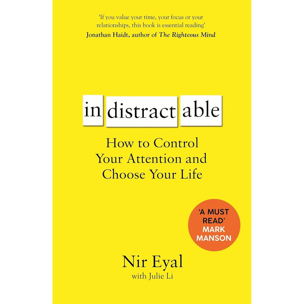 Nir Eyal 2 Books Collection Set (Indistractable (Paperback) & Hooked