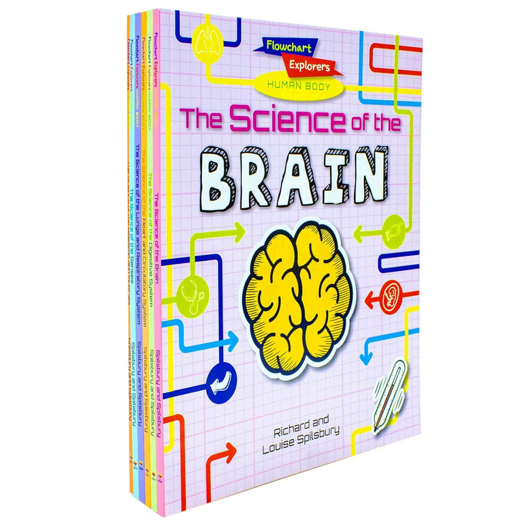 Flowchart Explorers Human Body STEM 6 Science Books Set: (Brain, Diges
