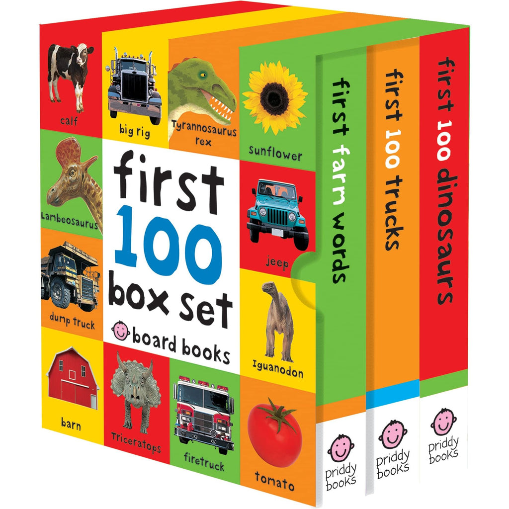 first-100-box-set-farm-dino-trucks-by-roger-priddy