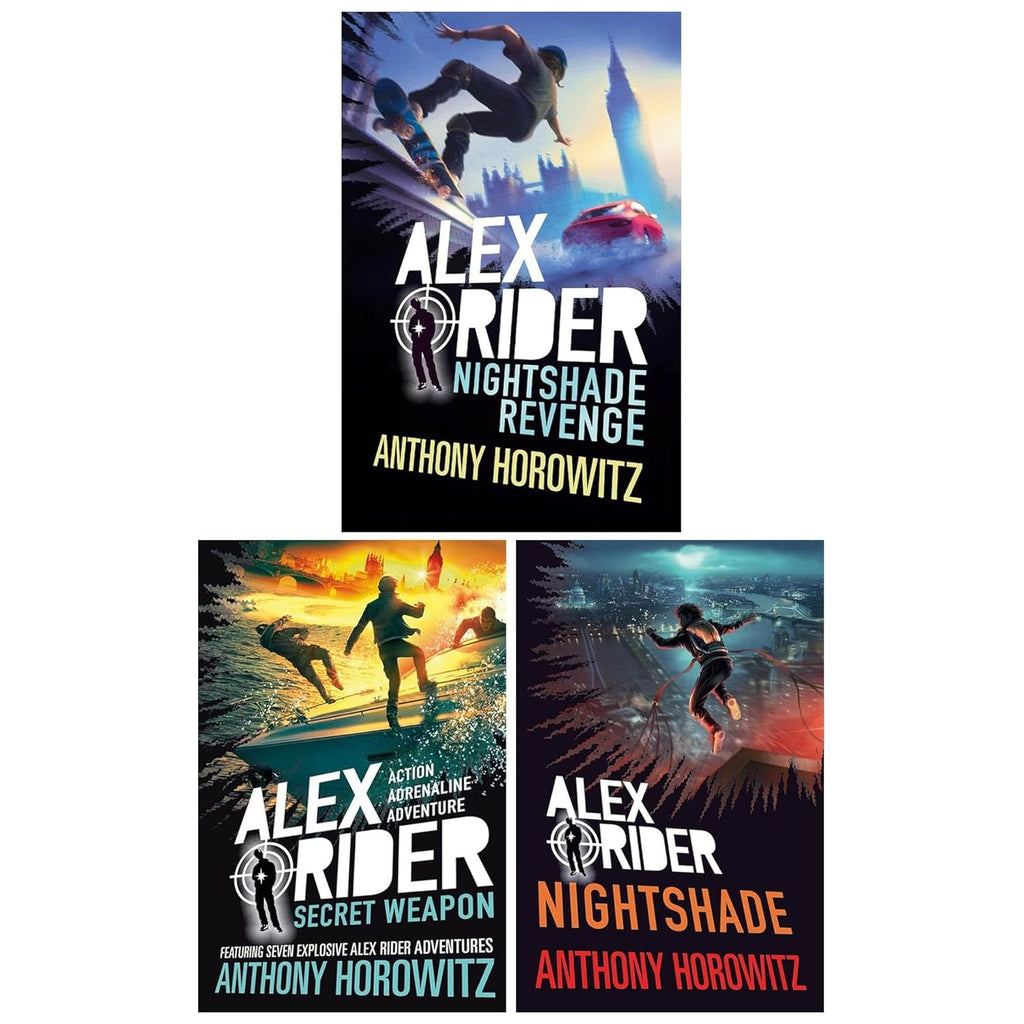 Alex Rider Series 3 Books Collection Set (Secret Weapon, Nightshade