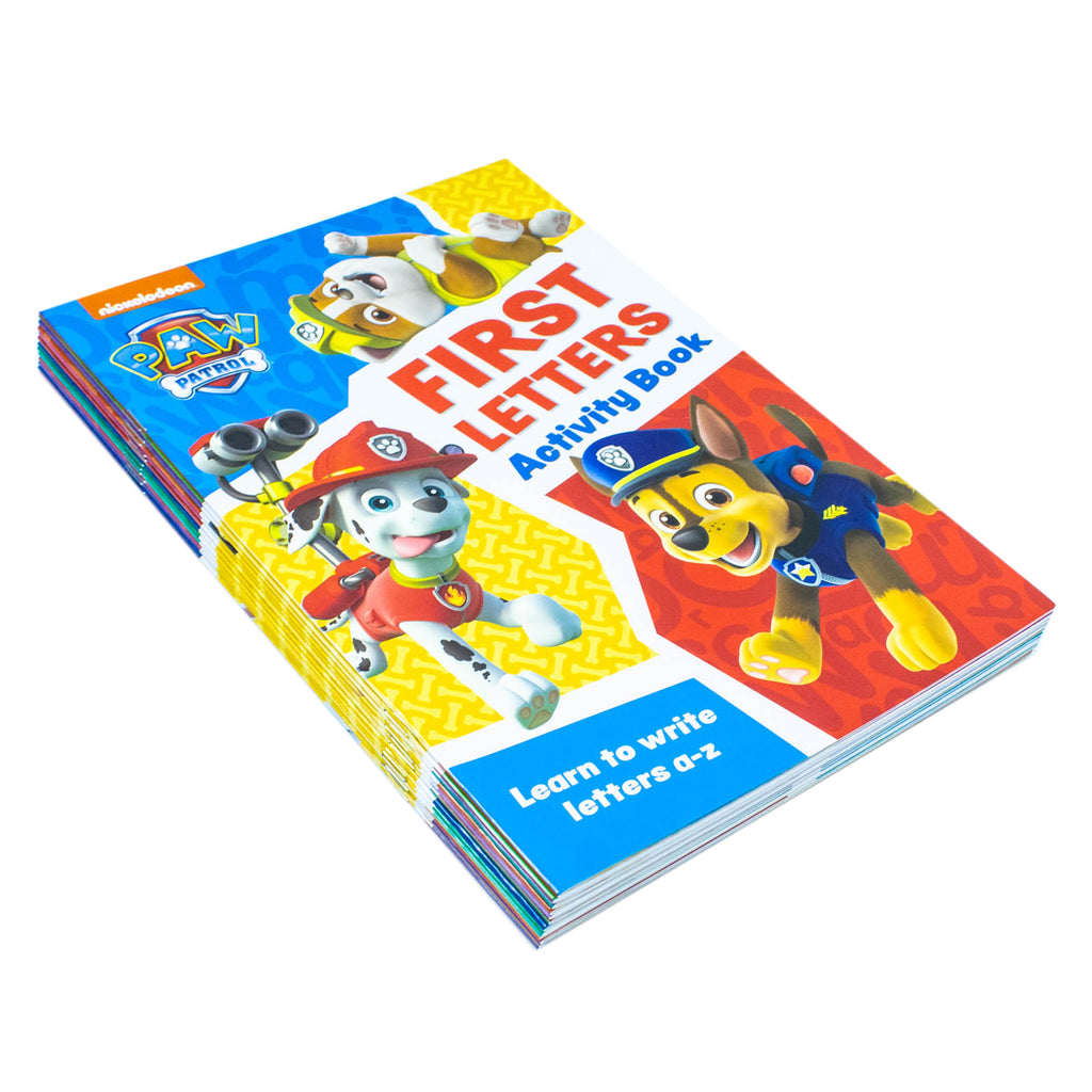 Paw Patrol Get set for school Activity 12 Books Collection Set (First