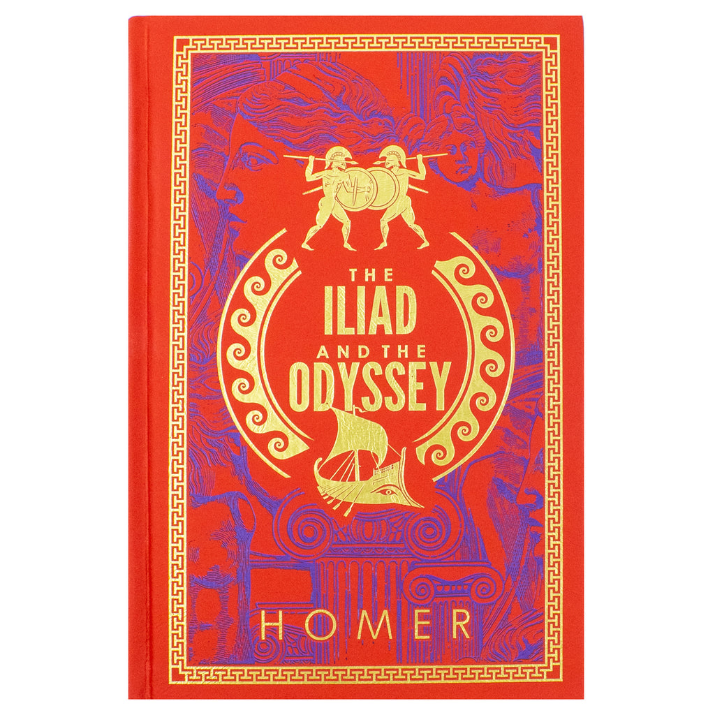 HOMER: The Iliad and The Odyssey (Leather-bound)