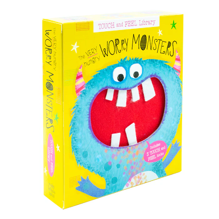 The Very Hungry Worry Monsters Touch and Feel Library 3 Books Set (The