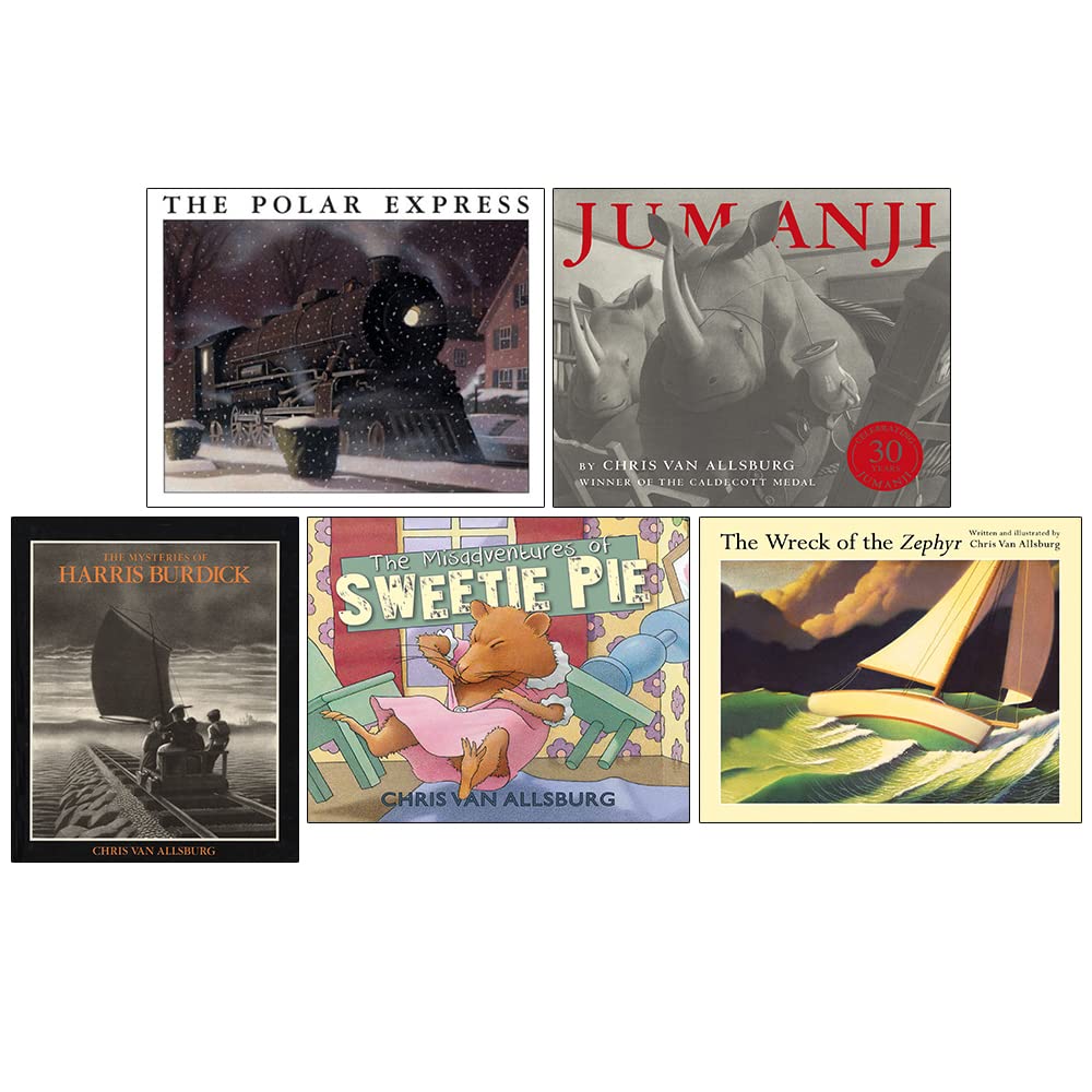 Chris Van Allsburg Collection 5 Books Set (The Polar Express, Jumanji,