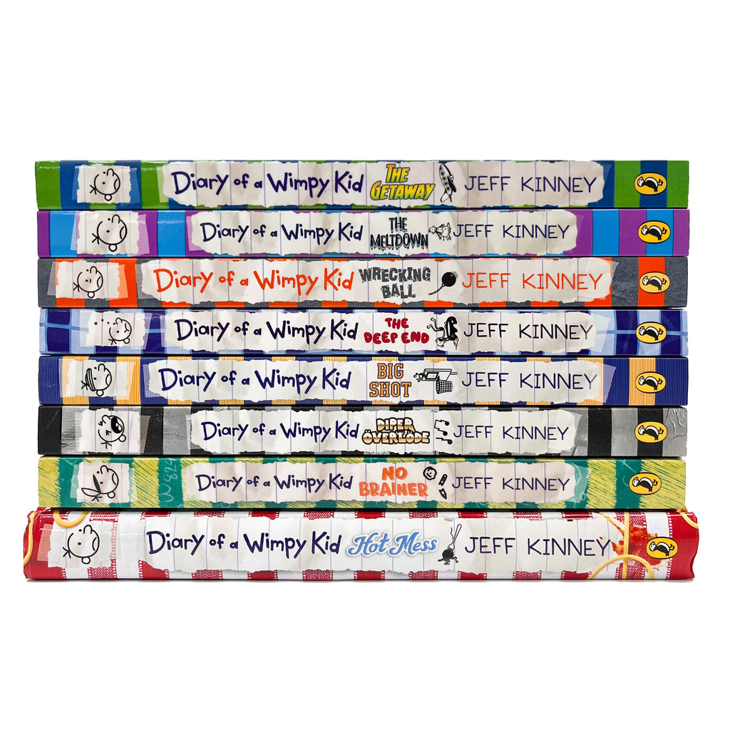 Diary Of A Wimpy Kid 8 Books Collection Set by Jeff Kinney Hot Mess, N