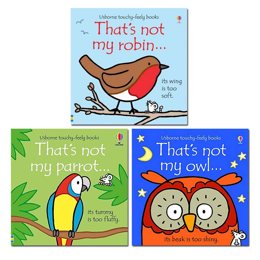 That's not my Bird Collection 3 Books Set By Fiona Watt (Parrot, Robin