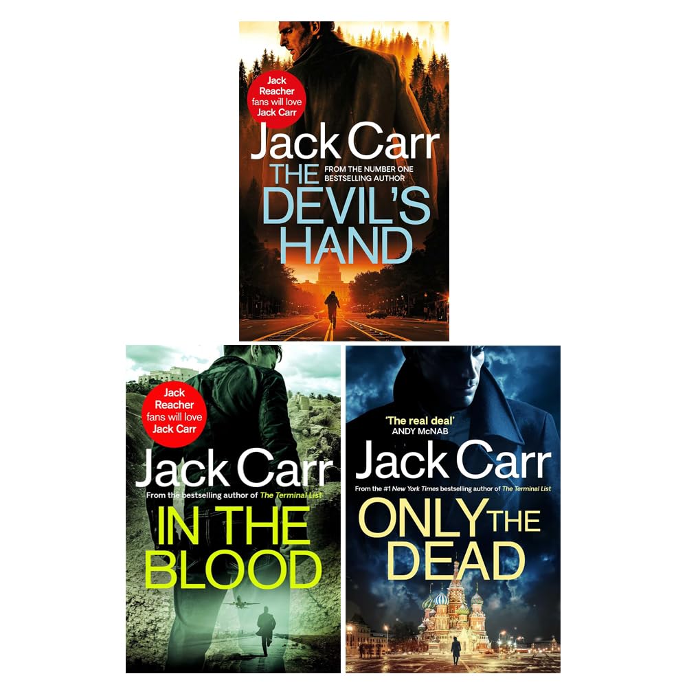 Jack Carr James Reece Series 3 books Collection Set (The Devil's Hand,