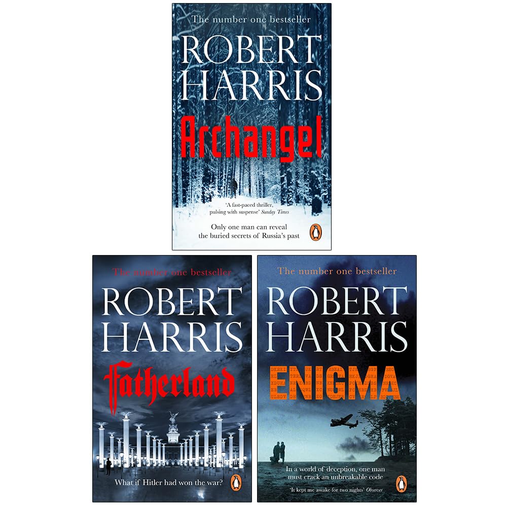 Robert Harris Collection 3 Books Set (Enigma, Fatherland and Archangel