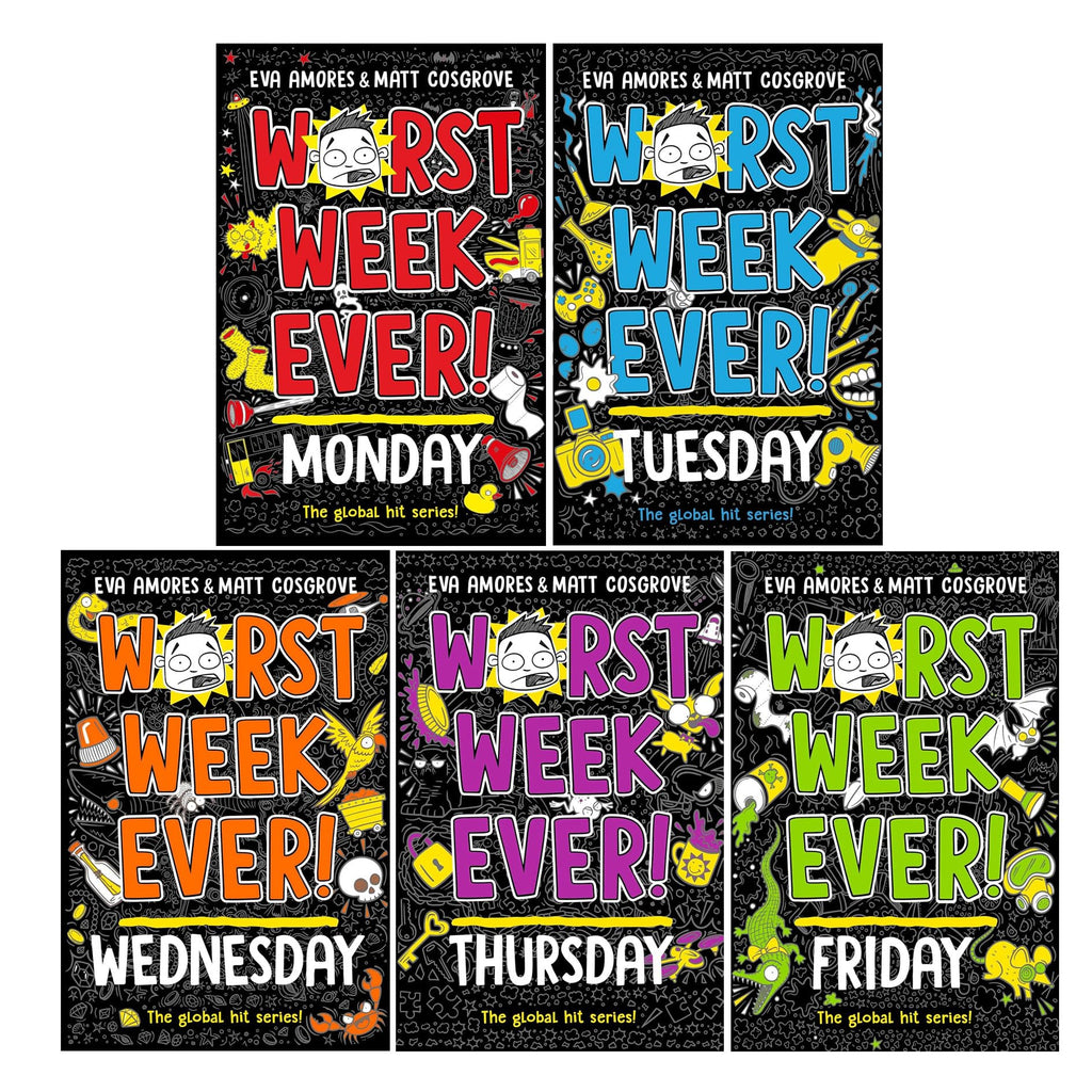 Worst Week Ever Series 5 Books Collection Set (Worst Week Ever! Monday