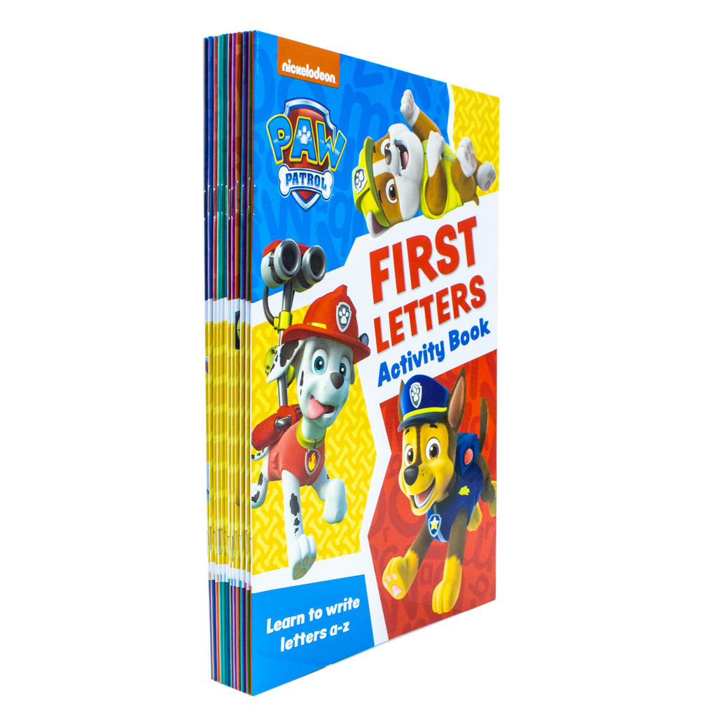Paw Patrol Get set for school Activity 12 Books Collection Set (First