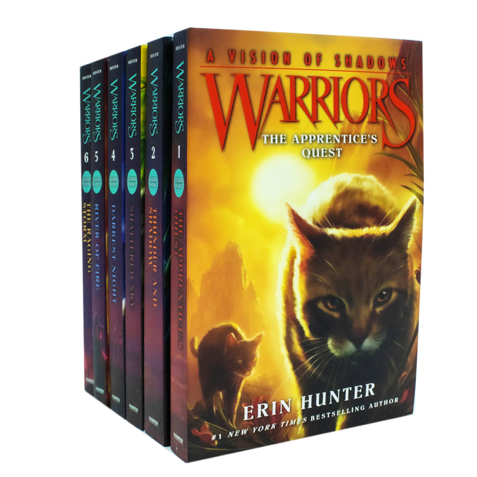 Warrior Cats A Vision of Shadows Series Books 1 - 6 Series 6 Collectio