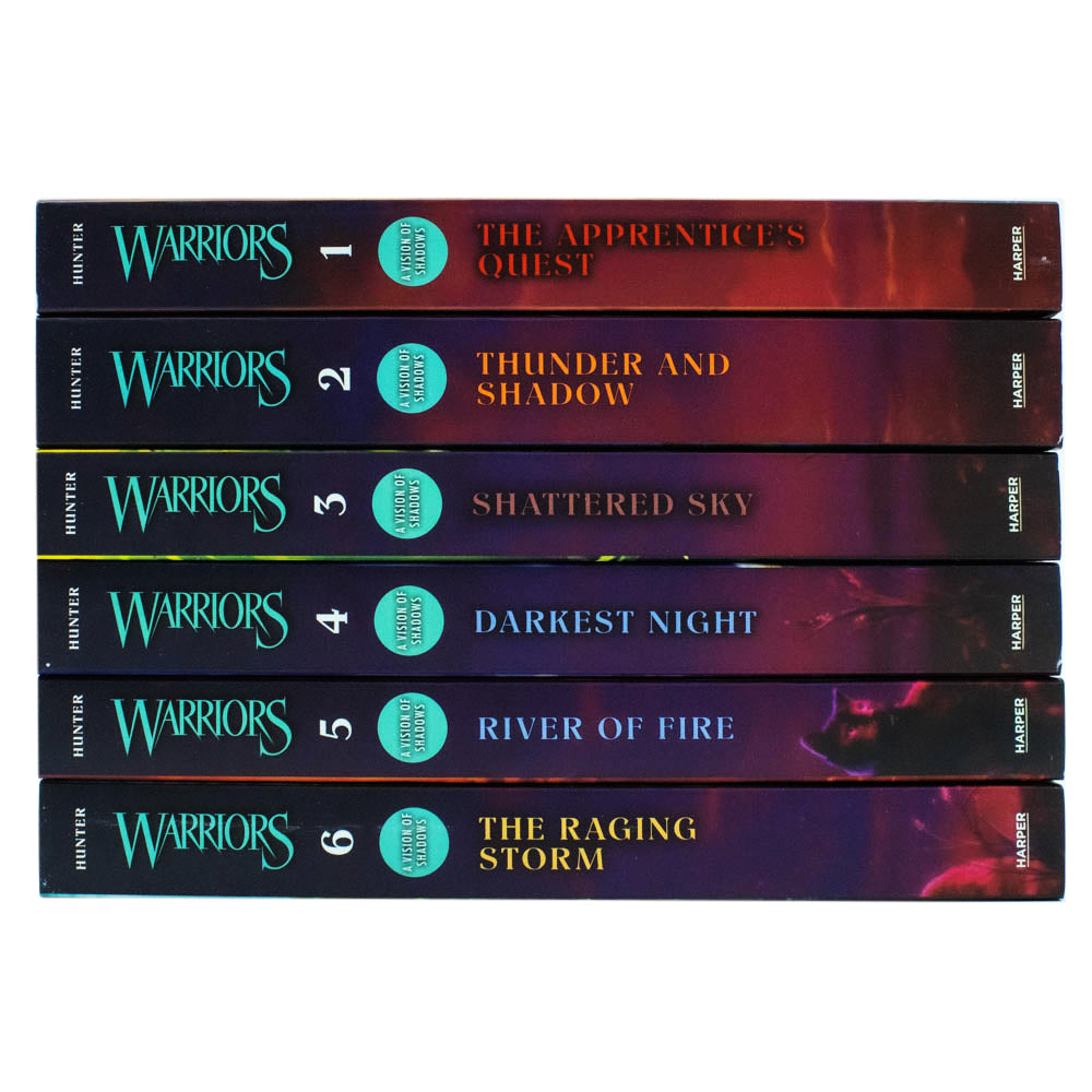 Warrior Cats A Vision of Shadows Series Books 1 - 6 Series 6 Collectio