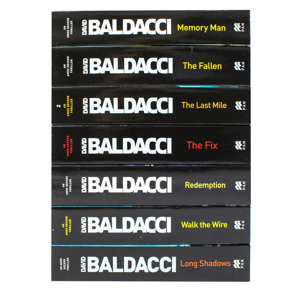 David Baldacci Amos Decker Series 7 Books Collection Set (Memory Man,