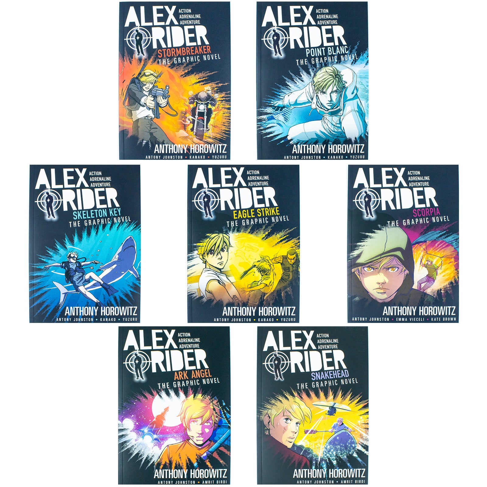 Alex Rider Collection 6 Graphic Novel Books Set By Anthony Horowitz