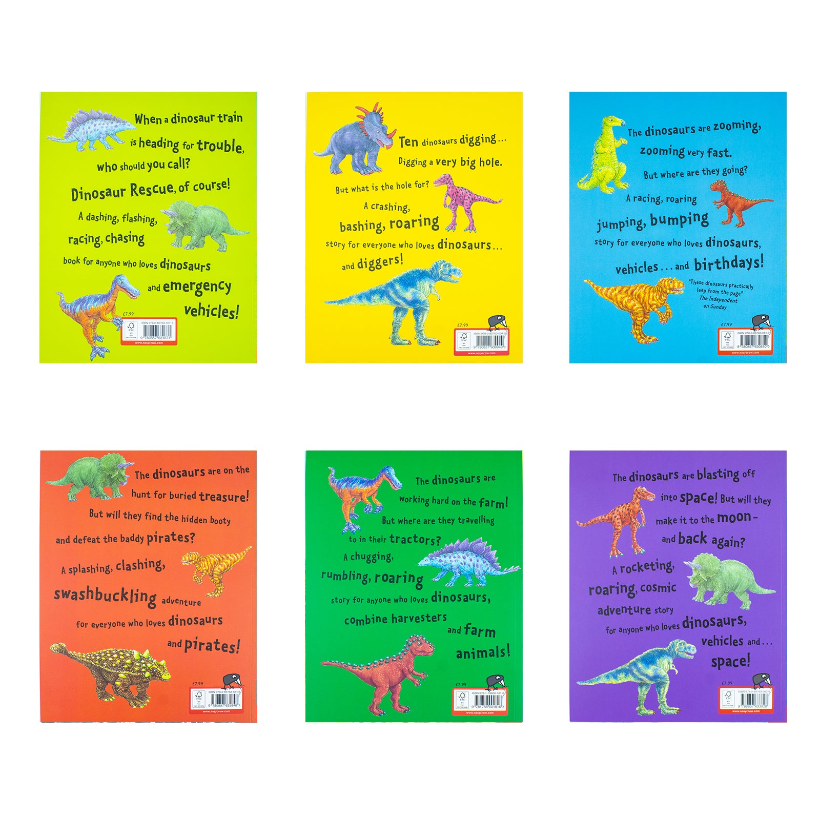 Penny Dale's Dinosaurs Series 6 Books Set With a Free Stories Audio Bo