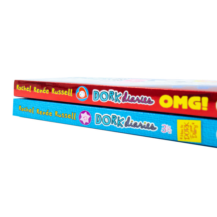 Dork Diaries 2 Books Collection Set by Rachel Renee Russell (Dork Diar
