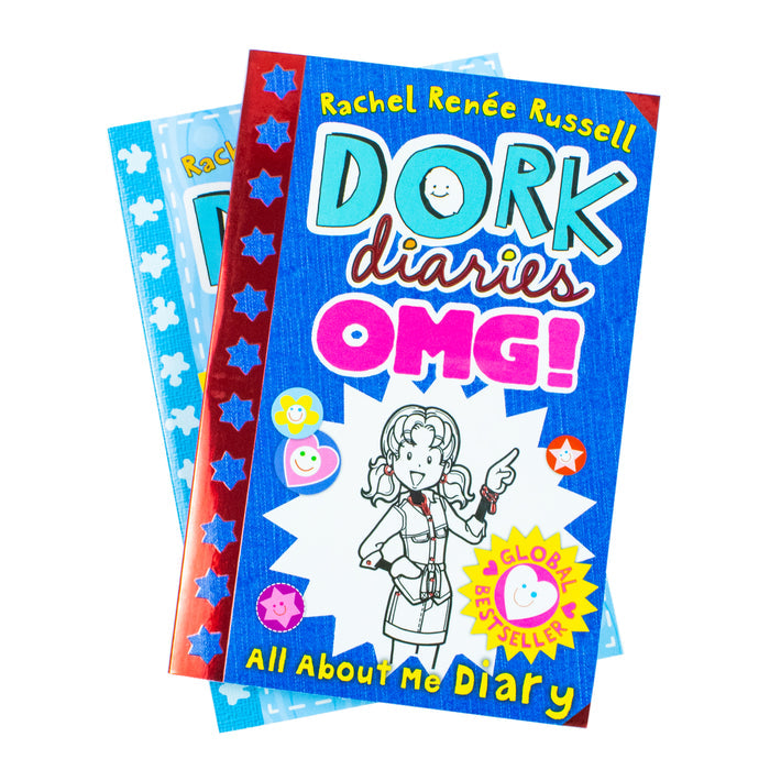 Dork Diaries 2 Books Collection Set by Rachel Renee Russell (Dork Diar