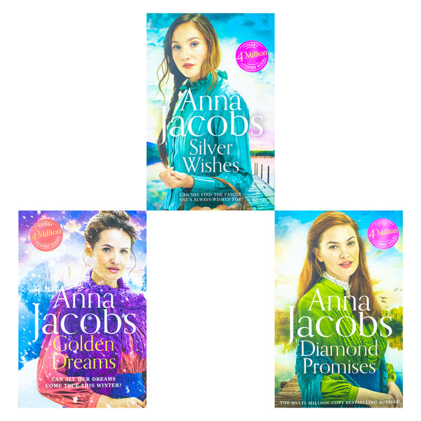Anna Jacobs Jubilee Lake Series 3 Books Collection Set (Silver Wishes,