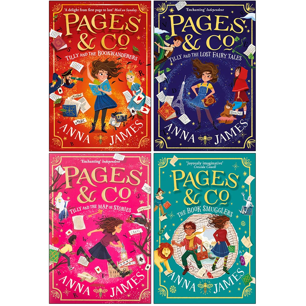 Anna James Pages & Co Collection 4 Books Set (Tilly and the ...