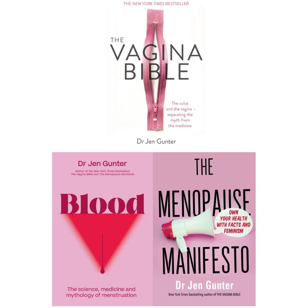 Jennifer Gunter 3 Books Collection Set Blood The science, medicine and