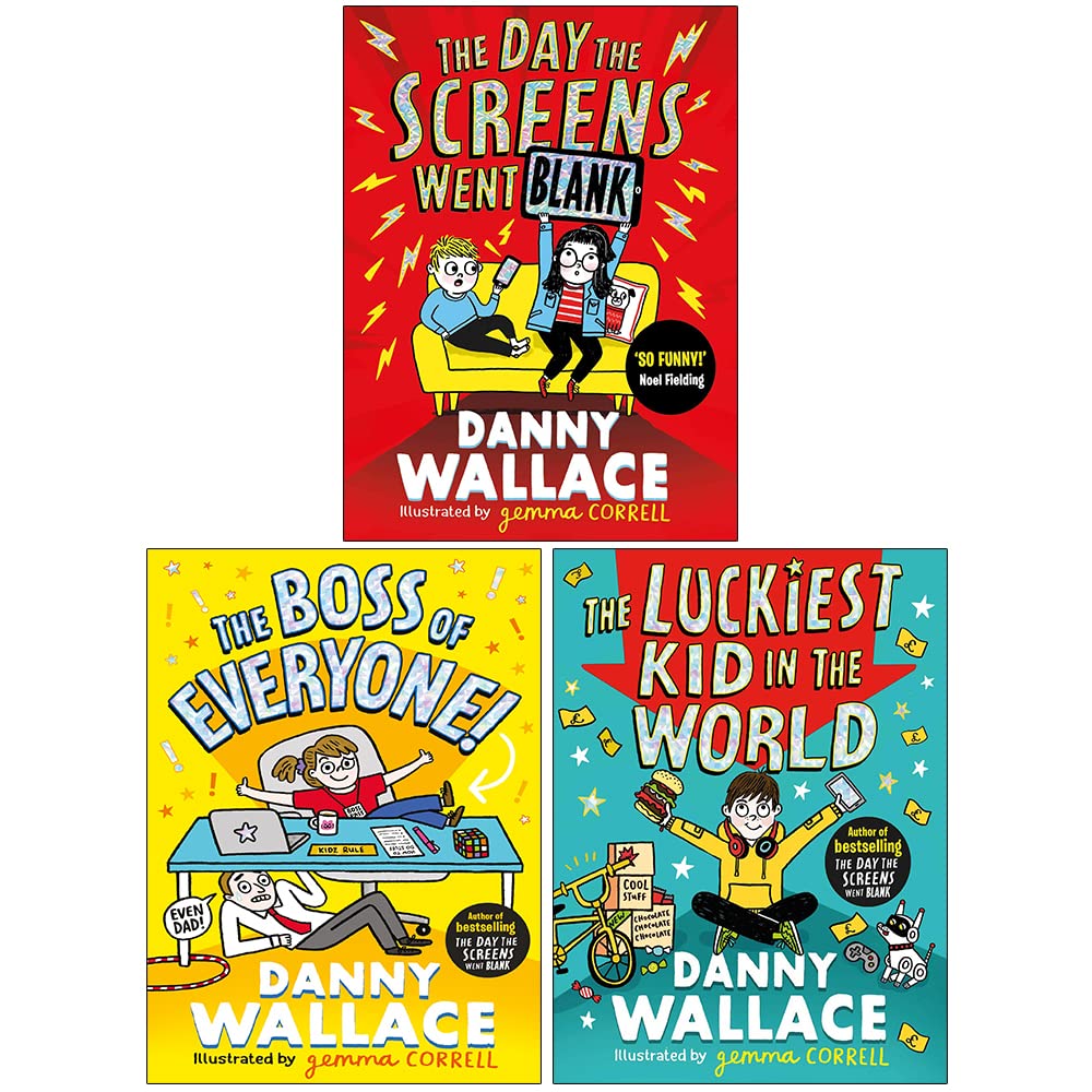 Danny Wallace Collection 3 Books Set (The Day the Screens Went Blank,