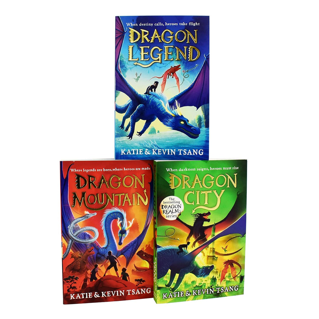 Dragon Realm Series 3 Books Collection Set By Katie Tsang, Kevin Tsang