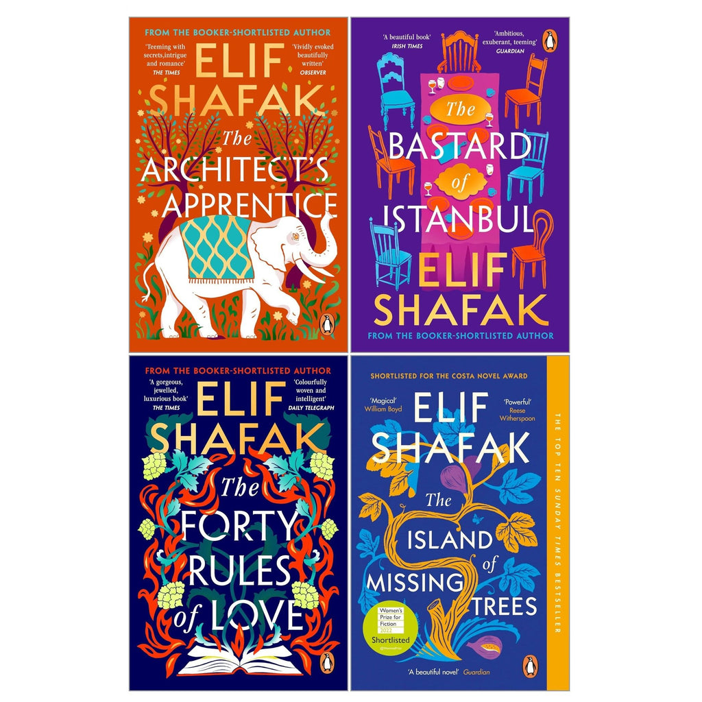 Elif Shafak Collection 4 Books Set (The Forty Rules of Love, The Basta