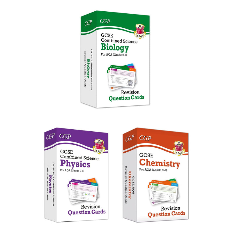 GCSE AQA Combined Science Revision Question Cards 3 Pack Set (Chemistry ...
