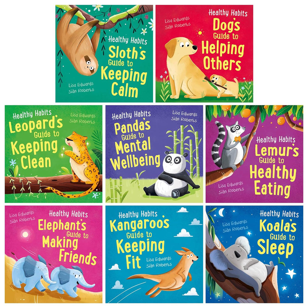 Healthy Habits Series 8 Books Collection Set by Lisa Edwards (Dogs Gui