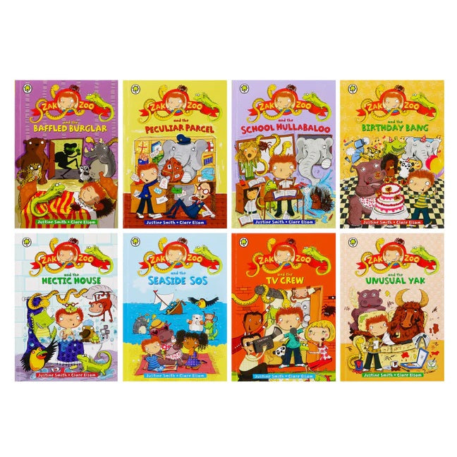 Zak Zoo Series 8 Books Collection Set by Justine Smith (Zak Zoo And Th