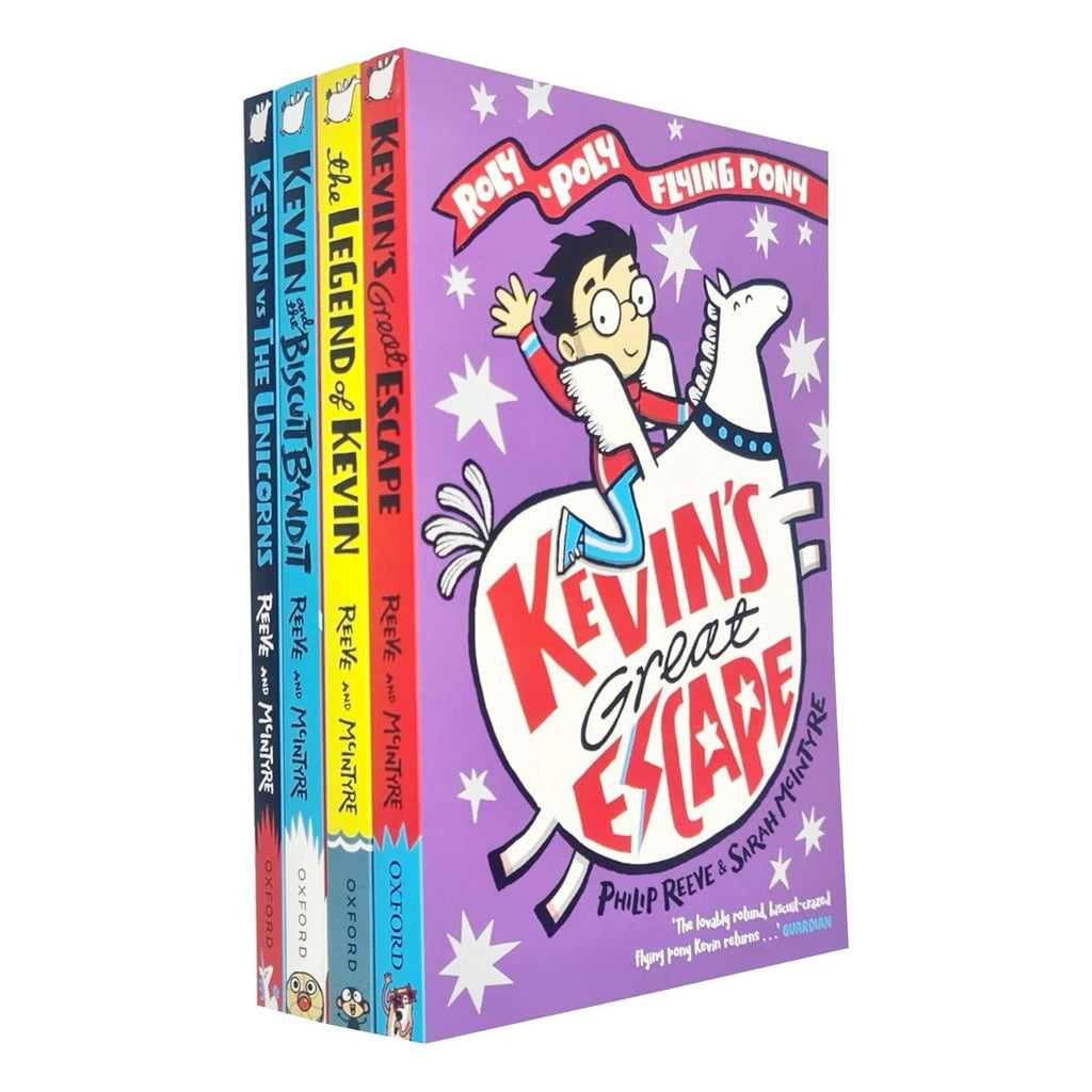 A Roly-Poly Flying Pony Adventure 4 Books Set by Philip Reeve (The Legend of Kevin, Kevin and ...
