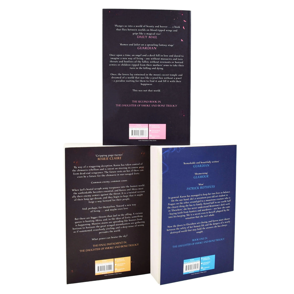 The Daughters of Smoke and Bone Trilogy 3 Collection Books Set by Lain
