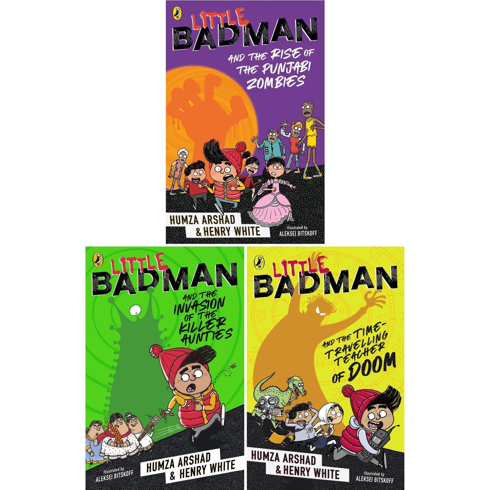 Little Badman Collection 3 Books Set By Humza Arshad (Time-travelling