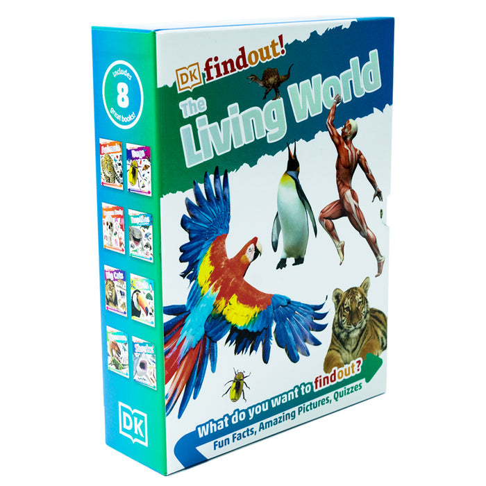 DKfindout!: The Living World Collection 8 Books Box Set (Animals, Bugs
