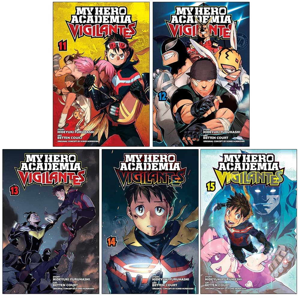 My Hero Academia Vigilantes Volume 11-15 Collection 5 Books Set Series