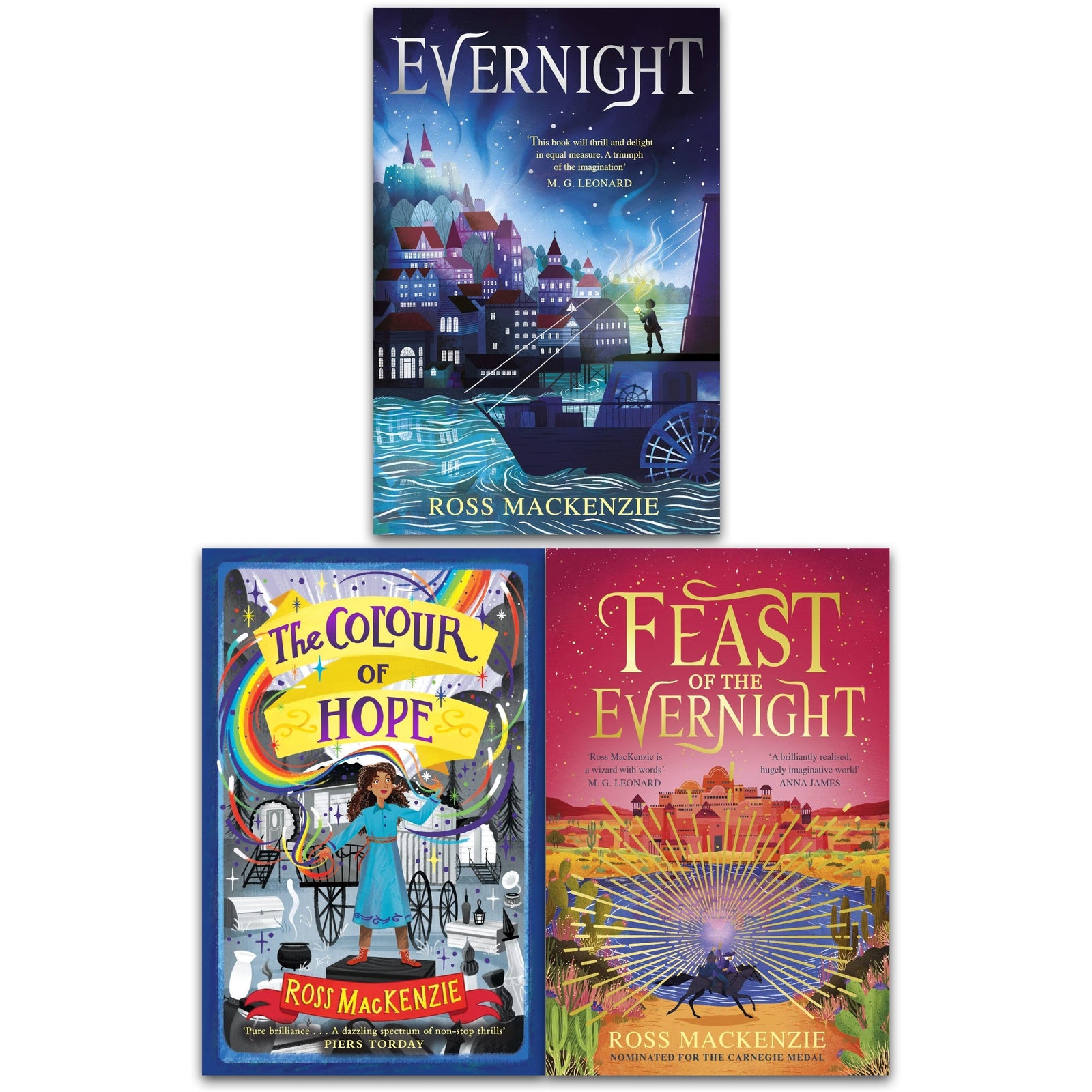 Ross MacKenzie 3 Books Collection Set (Evernight, Feast of the Evernig