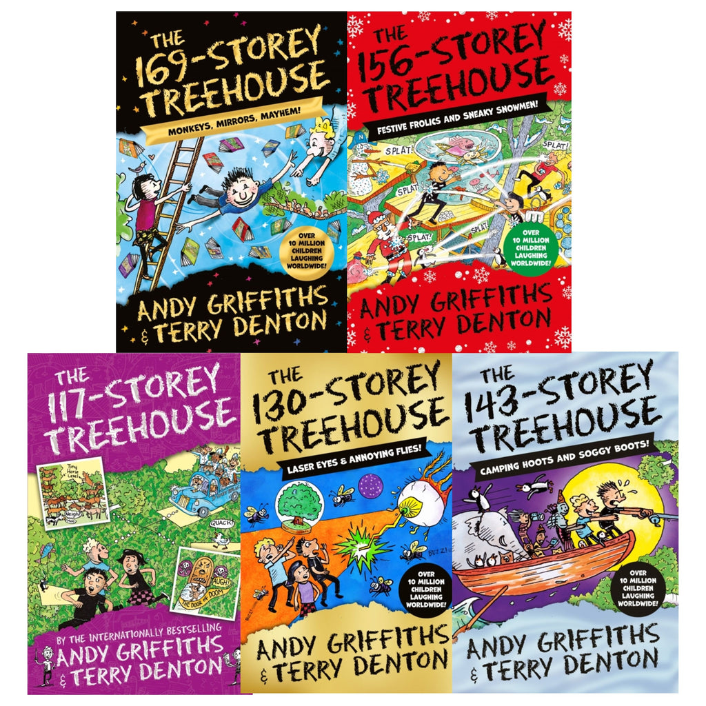 The Treehouse Storey Series 5 Books Collection Set by Andy Griffiths
