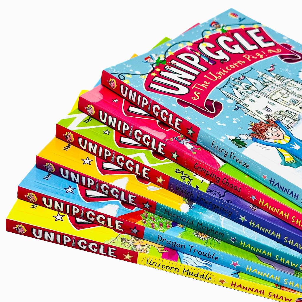 Unipiggle the Unicorn Pig Series 6 Books Collection Set by Hannah Shaw