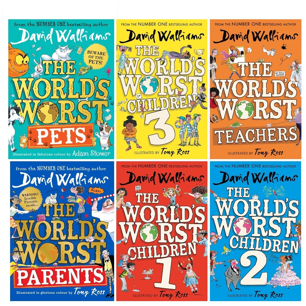 David Walliams Collection 6 Books Set (The Worlds Worst Teachers, The