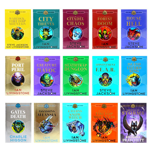 Fighting Fantasy Collection 15 Books Set by Ian Livingstone & Stev