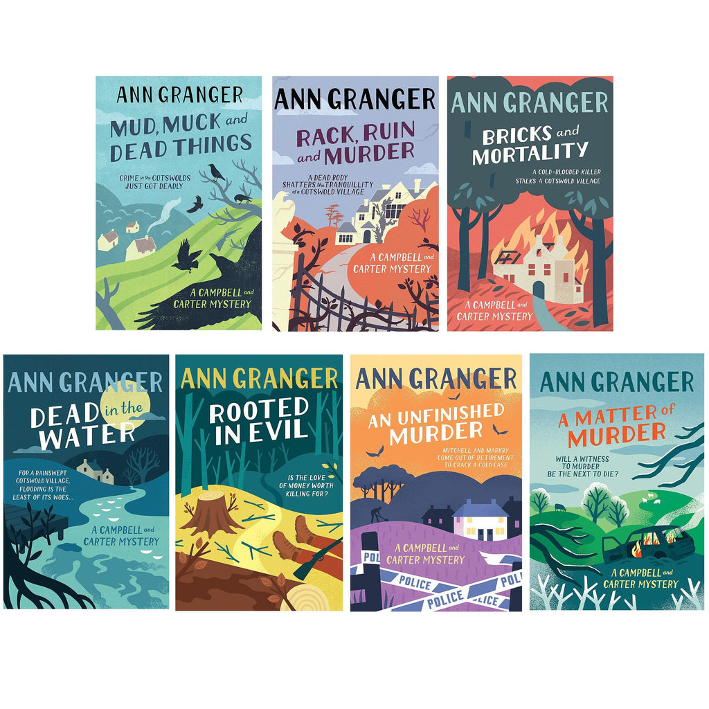 Ann Granger Campbell Carter Mystery 7 Books Collection - Mud Muck and ...