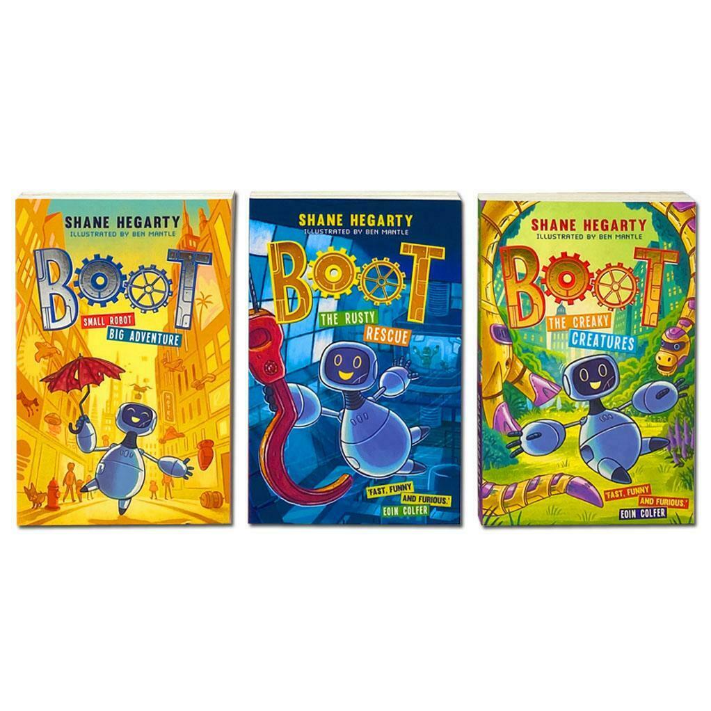 Boot Series 3 Books Set Collection by Shane Hegarty (Small robot-Big A