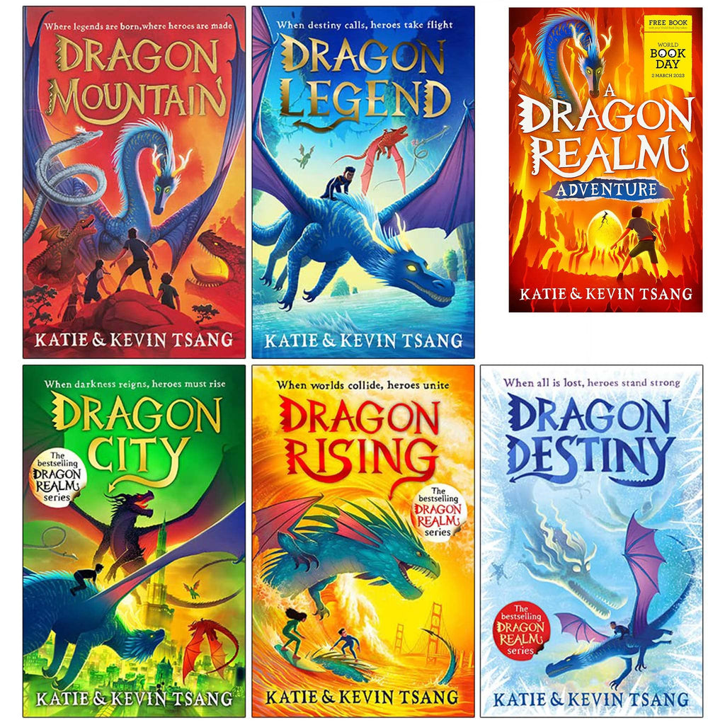 Dragon Realm Series 6 Books Collection Set Including World Book Day By ...