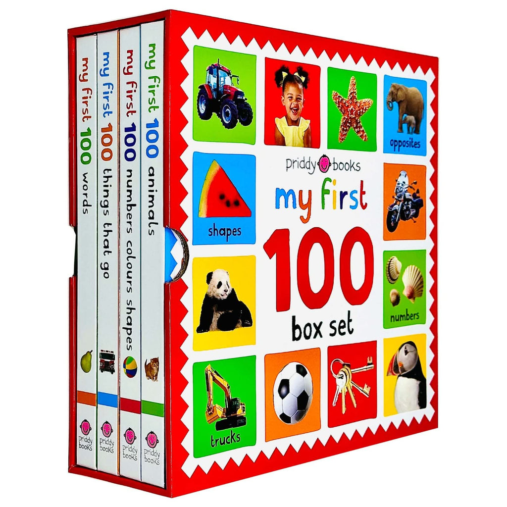 My First 100 Board Book Box Set (4 Books): First 100 Words / Numbers C