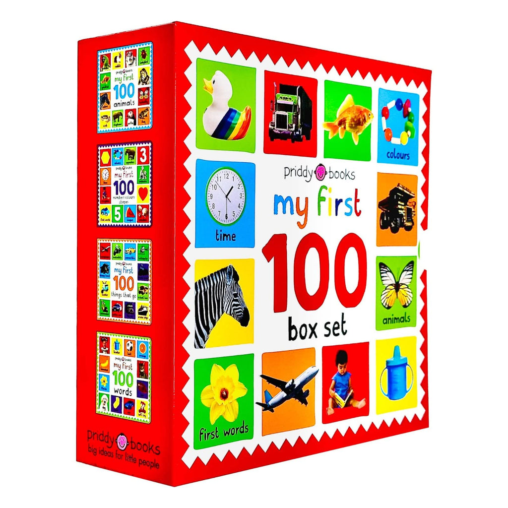 My First 100 Board Book Box Set (4 Books): First 100 Words / Numbers C