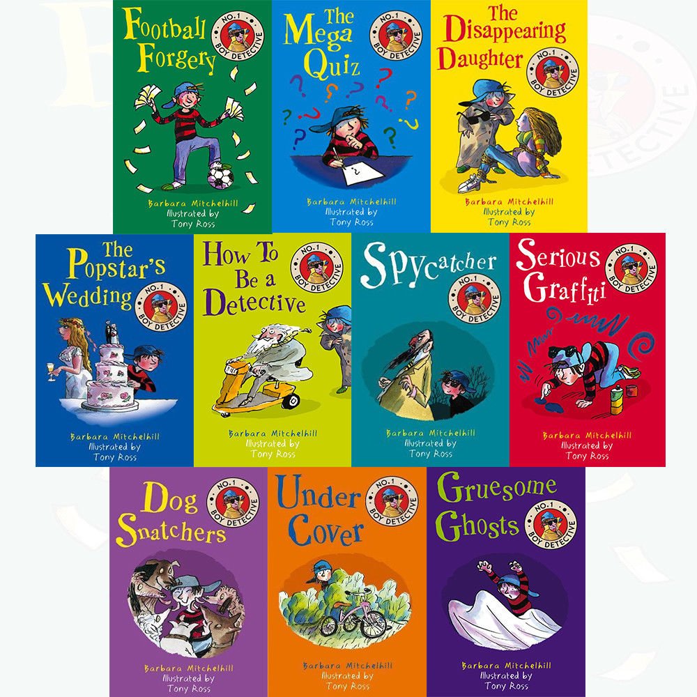 No1 Boy Detective Collection 10 Books Set barbara mitchelhill