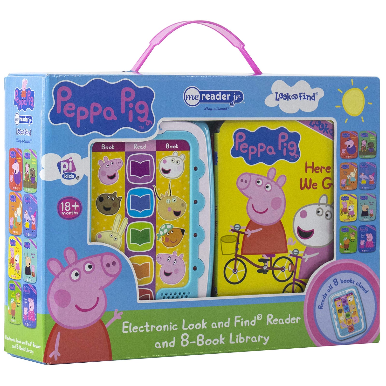 Peppa Pig Electronic Me Reader Jr and 8 Look and Find Sound Book Libra