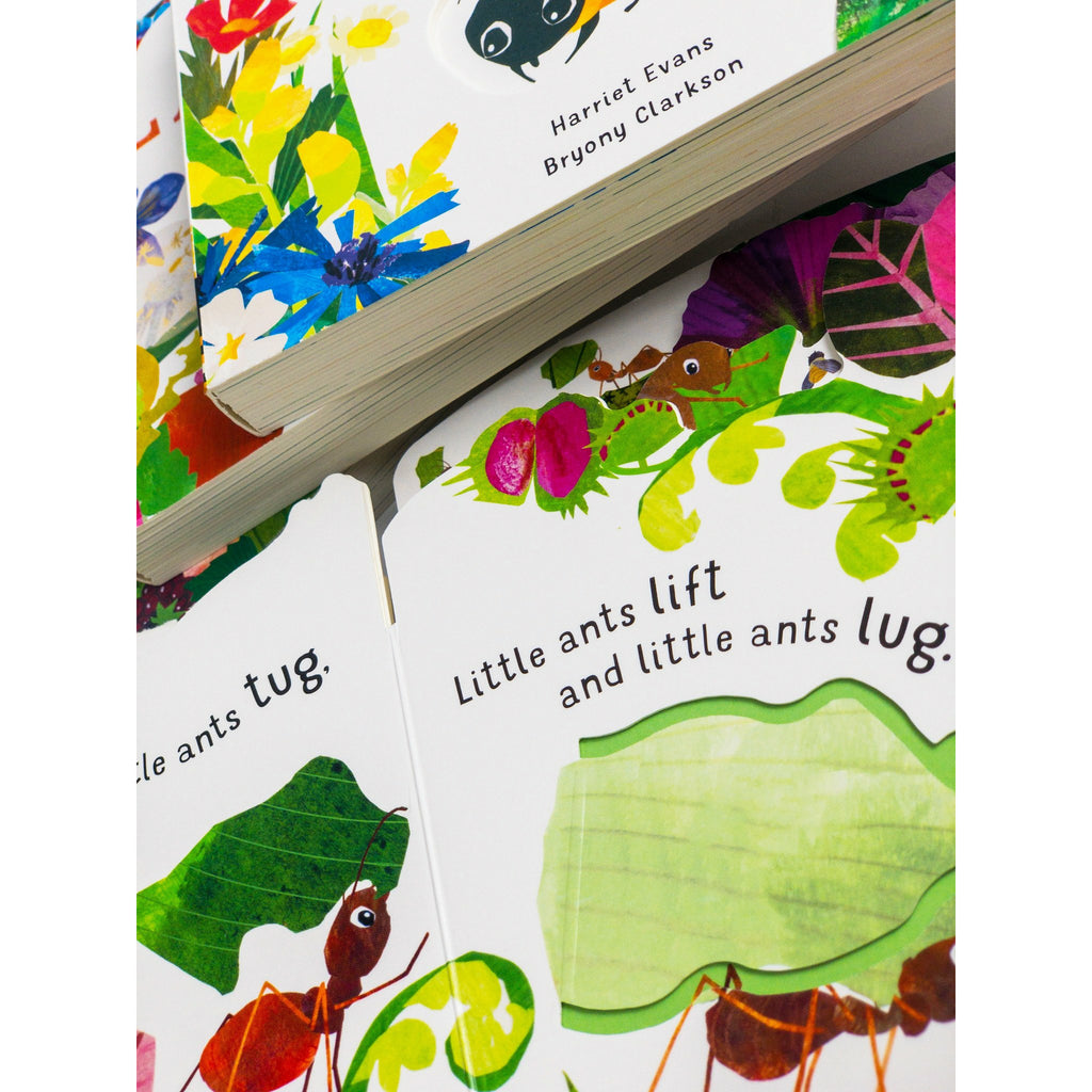 First Nature 4 Books Childrens Collection Set (Ant, Bee, Caterpillar